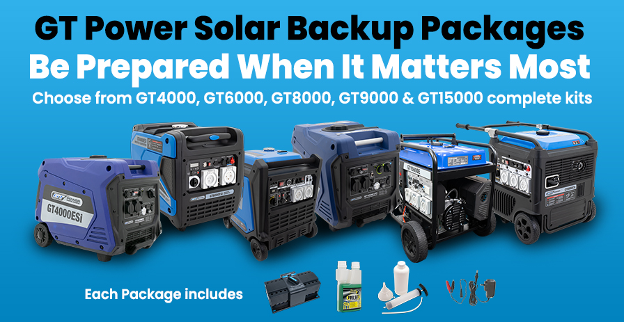 GT Power Solar Backup Pacakges